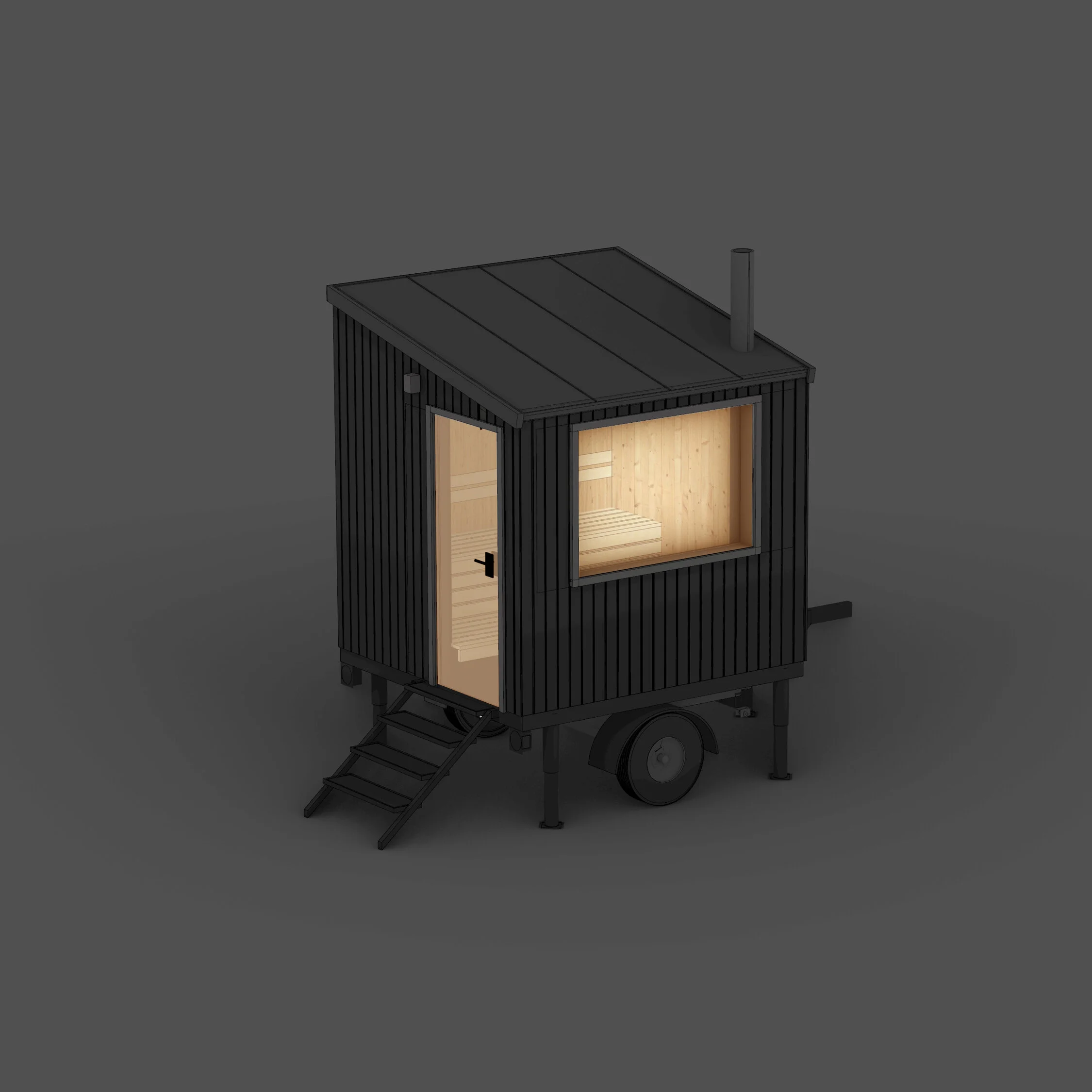 Mobile Sauna ⇒ Scandinavian Design High quality Portable Sauna