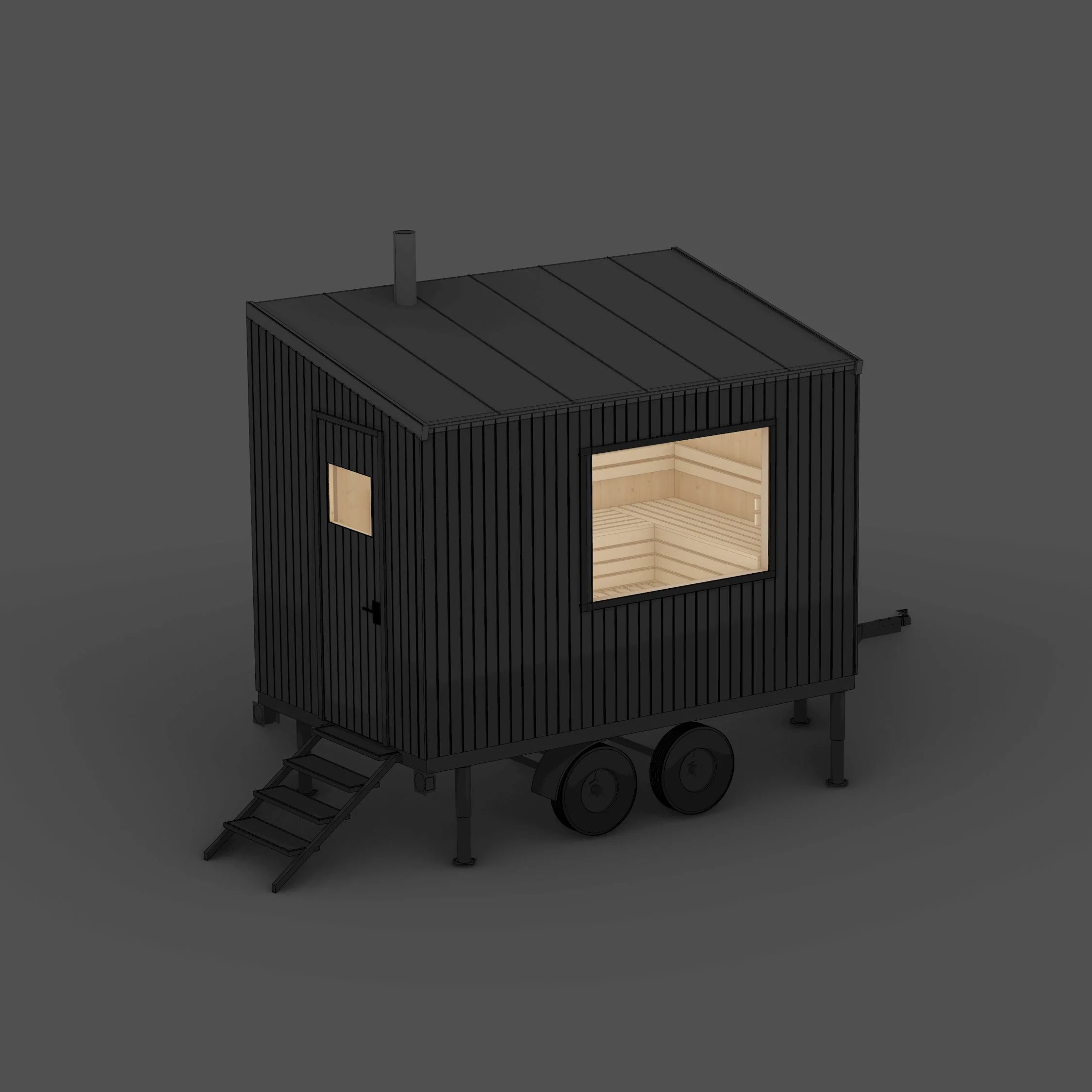 Mobile Sauna ⇒ Scandinavian Design High quality Portable Sauna