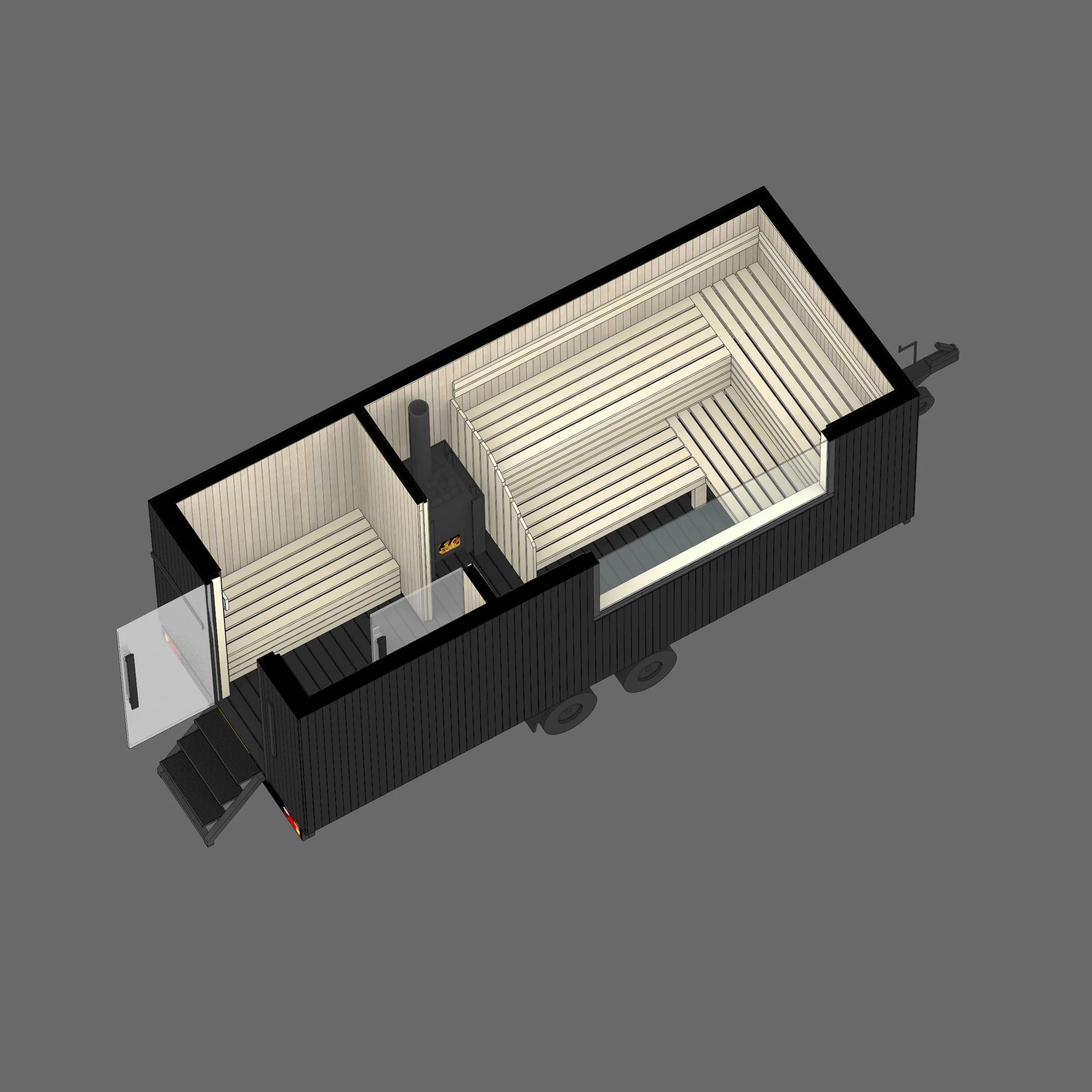 Mobile Sauna ⇒ Scandinavian Design High quality Portable Sauna