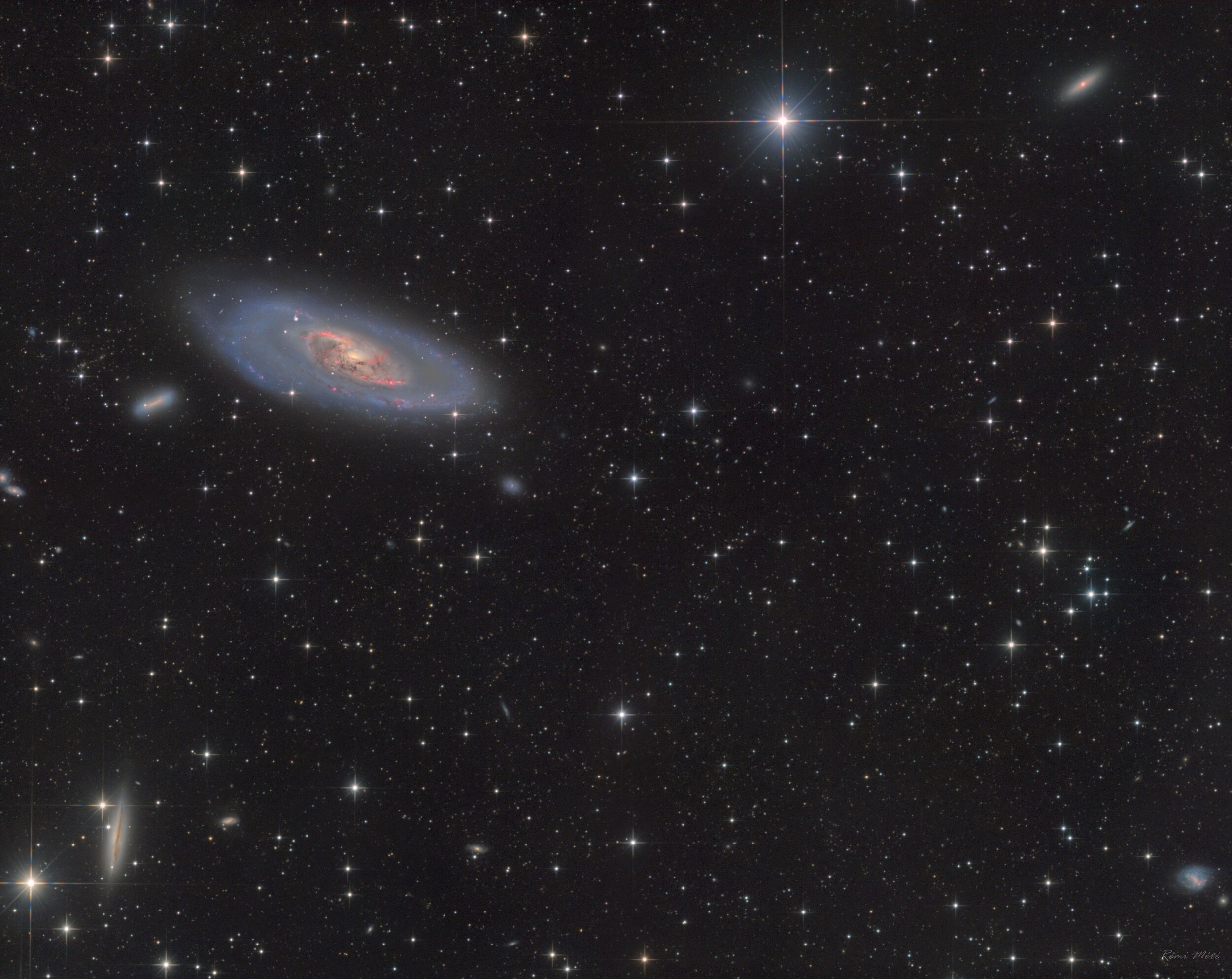 m106 on 4 panel mosaic — Amateur Astronomy Image of the Day - AAPOD2