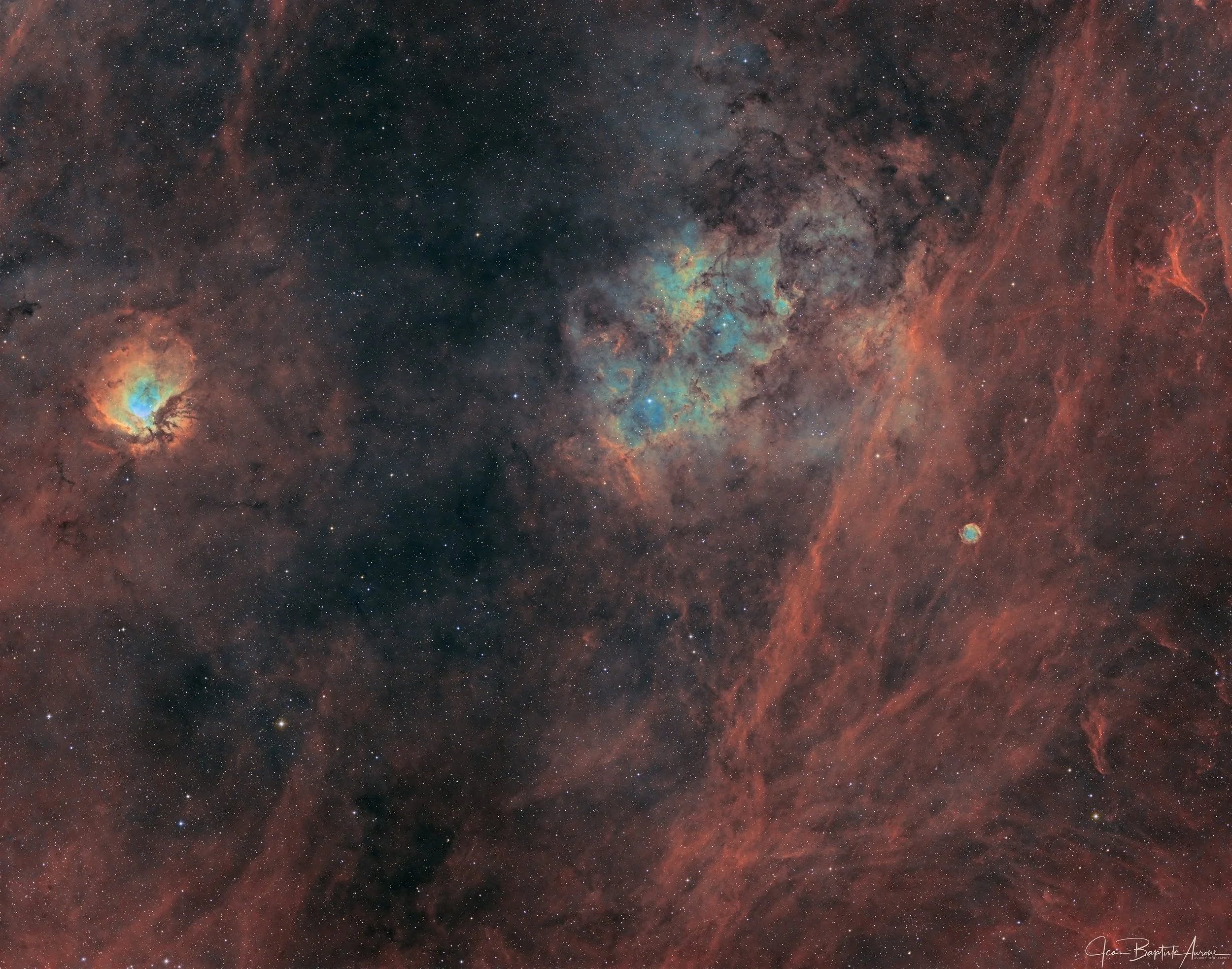SH2-112, SH2-115 & PN Abell 71 in Cygnus — AAPOD2.COM