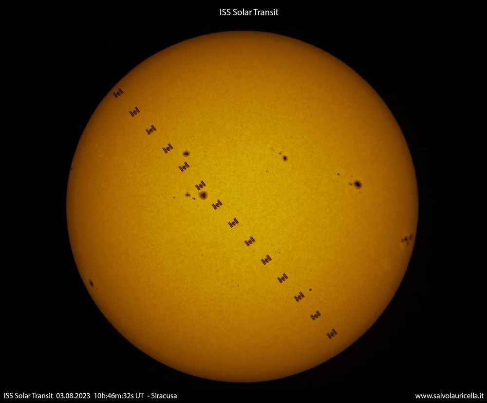 ISS Solar Transit — AAPOD2.COM