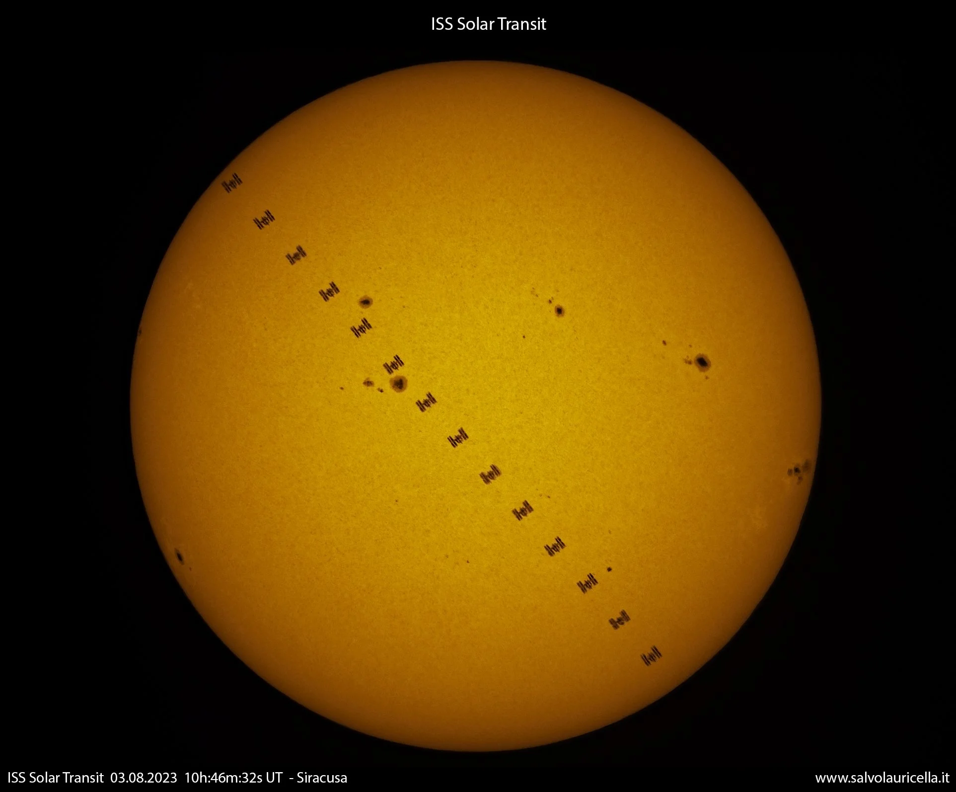 ISS Solar Transit — AAPOD2.COM