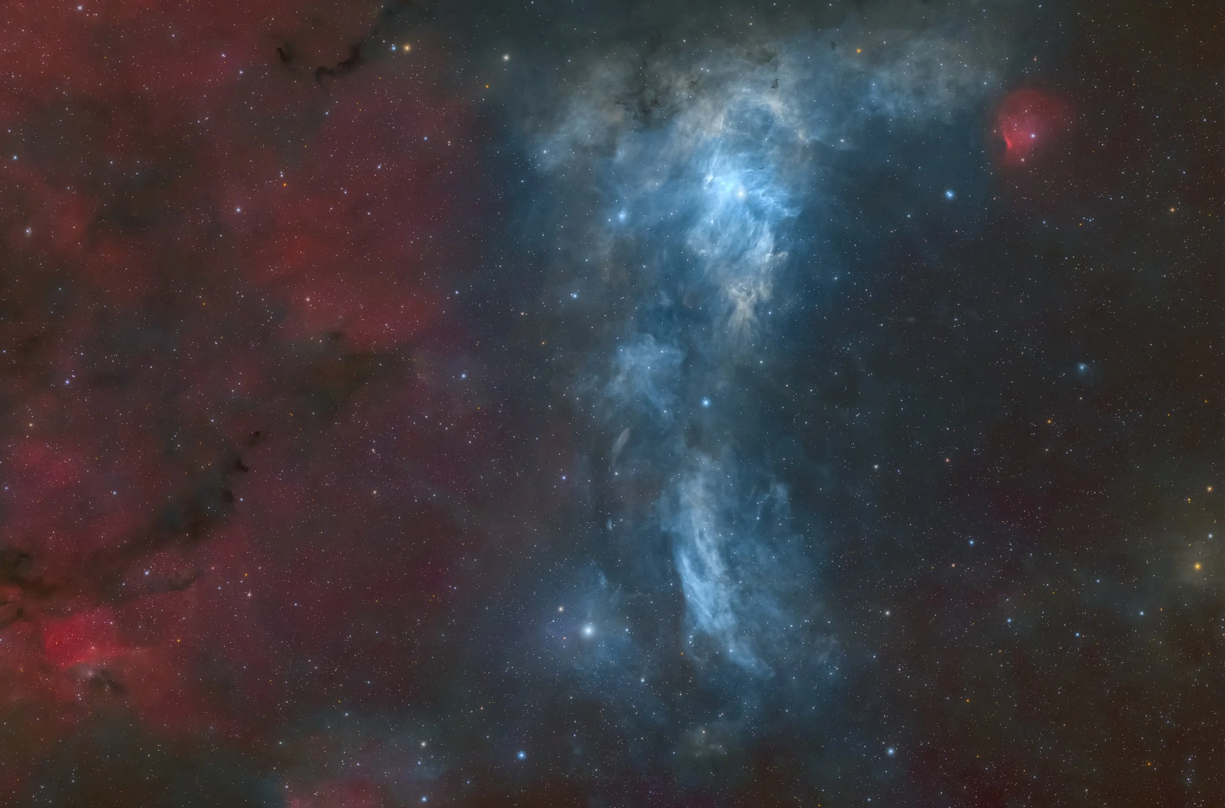 vdB 14 and vdB 15, Blue Reflection Nebulae in Perseus — AAPOD2.COM