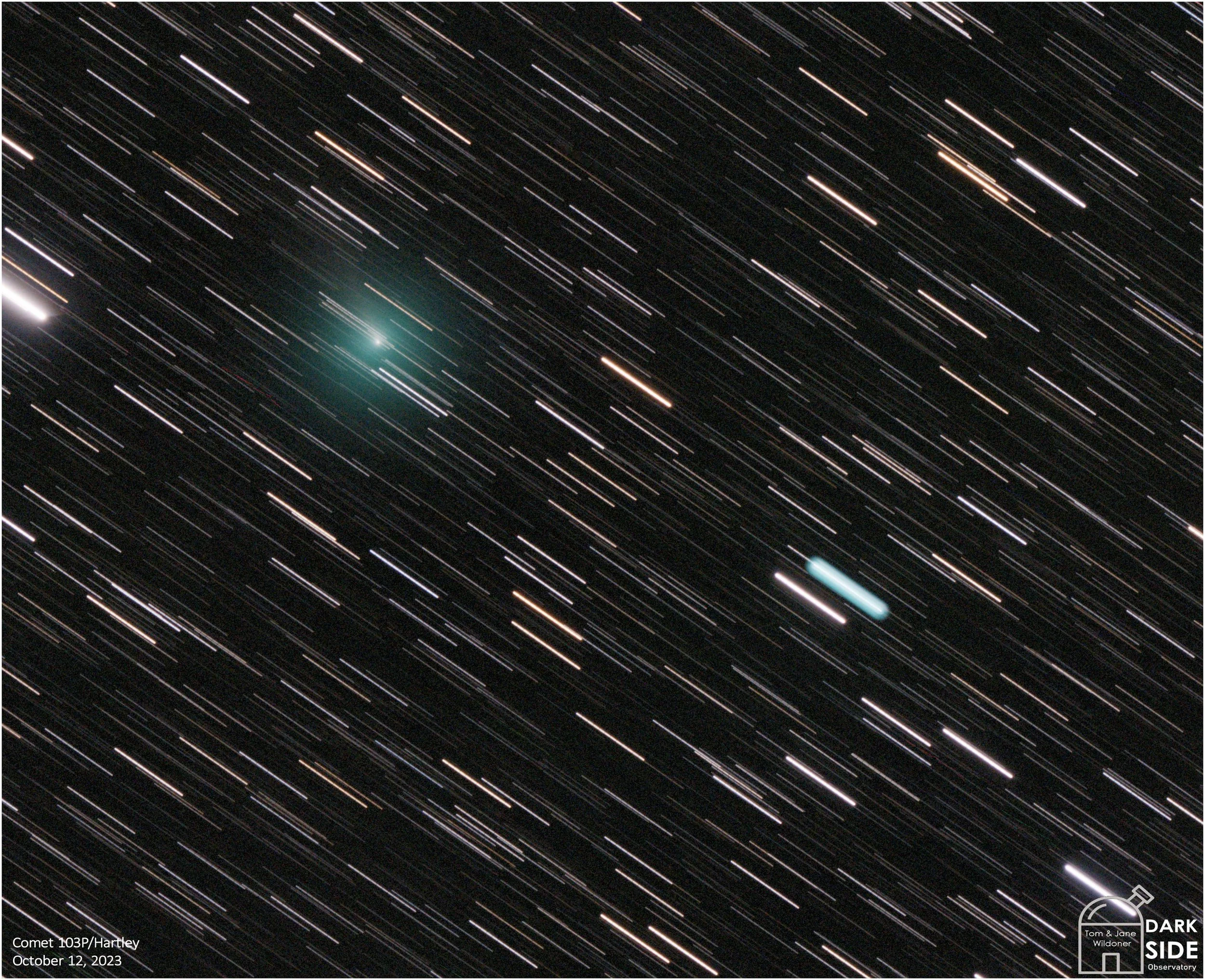 Comet 103P/Hartley and the Eskimo Nebula — AAPOD2.COM
