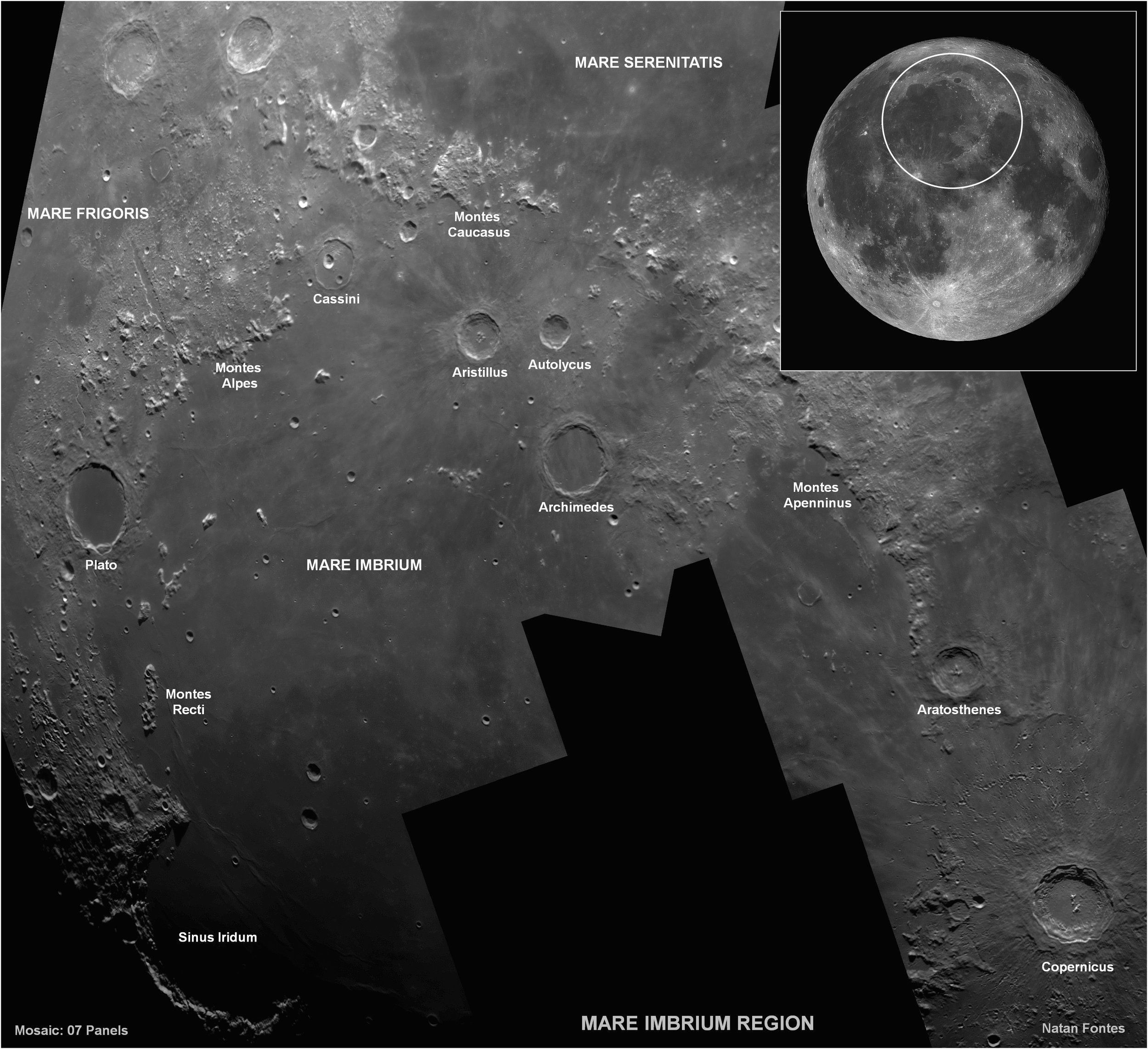 Mosaic of the Mare Imbrium Region — AAPOD2.COM