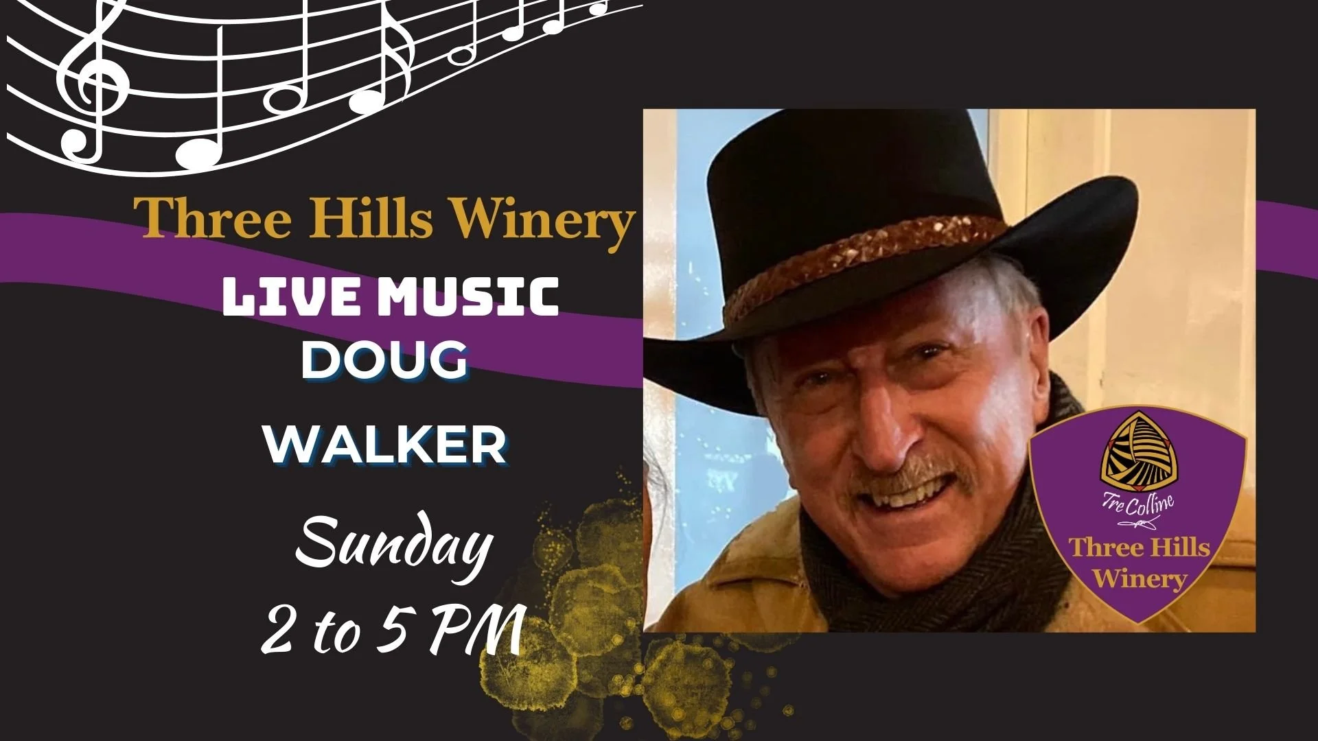 Doug Walker Acoustic Music & Wine Tasting — Three Hills Winery in Ramona