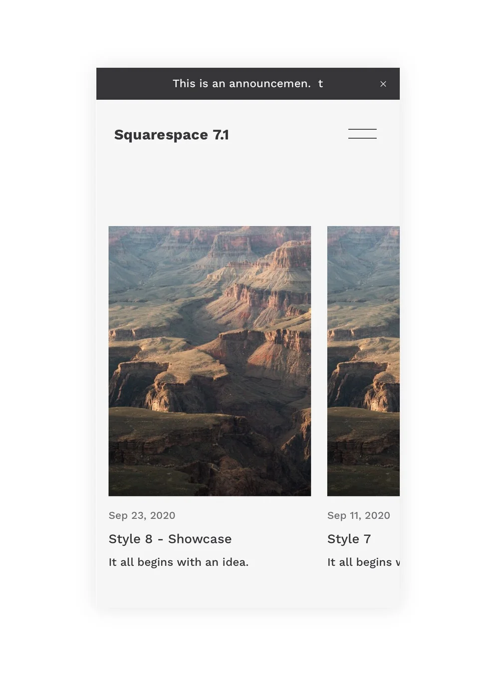 Sliding Image Banner Plugin for Squarespace | Will Myers | Squarespace ...