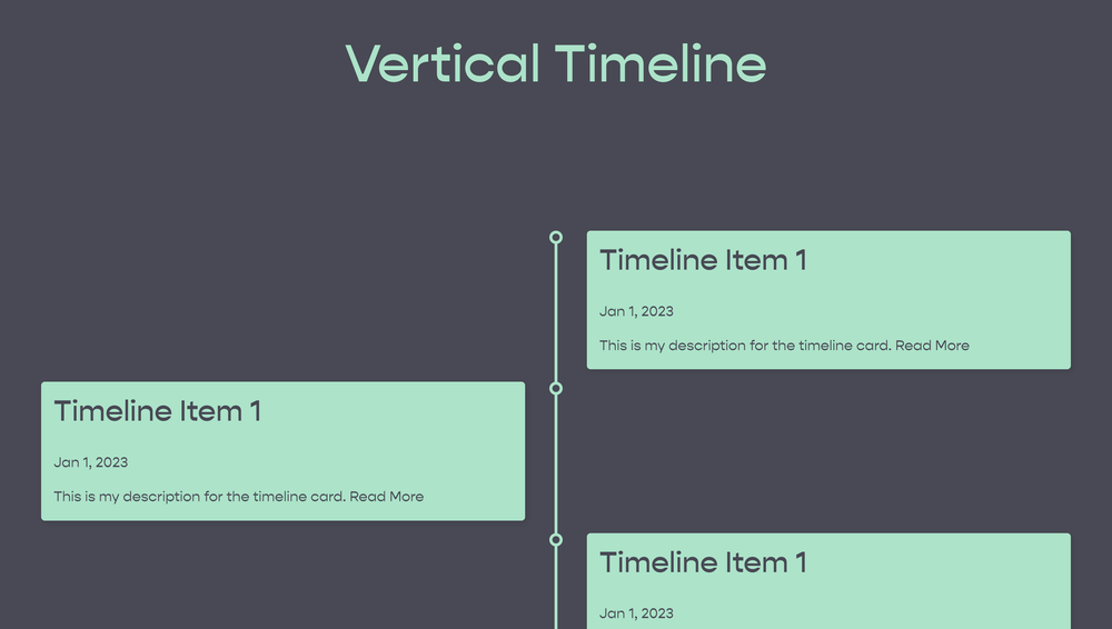 Building a Vertical Timeline Component in Squarespace | Will Myers ...