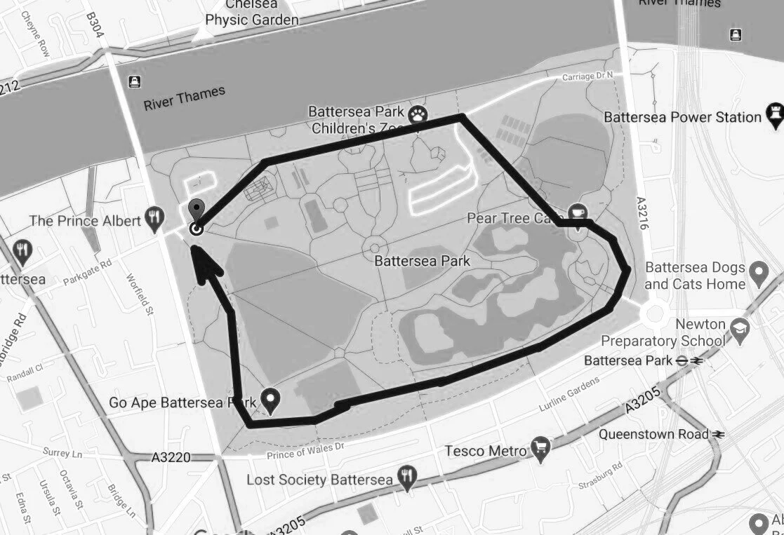 Mapa De Corrida De Terry Fox