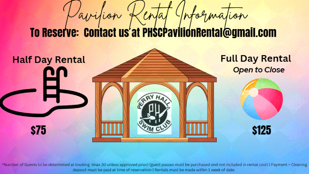 Pavilion Rentals — Perry Hall Swim Club