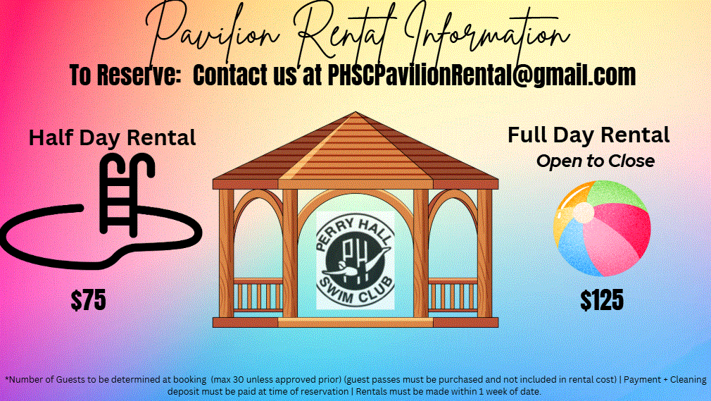 Pavilion Rentals — Perry Hall Swim Club