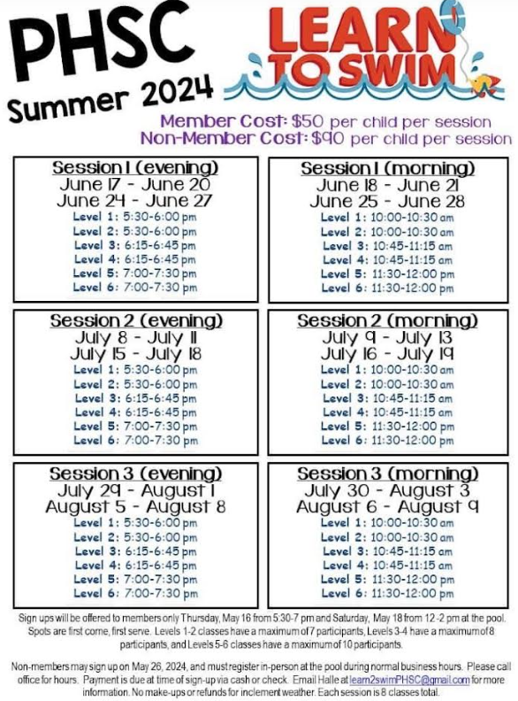 Swim Lessons — Perry Hall Swim Club