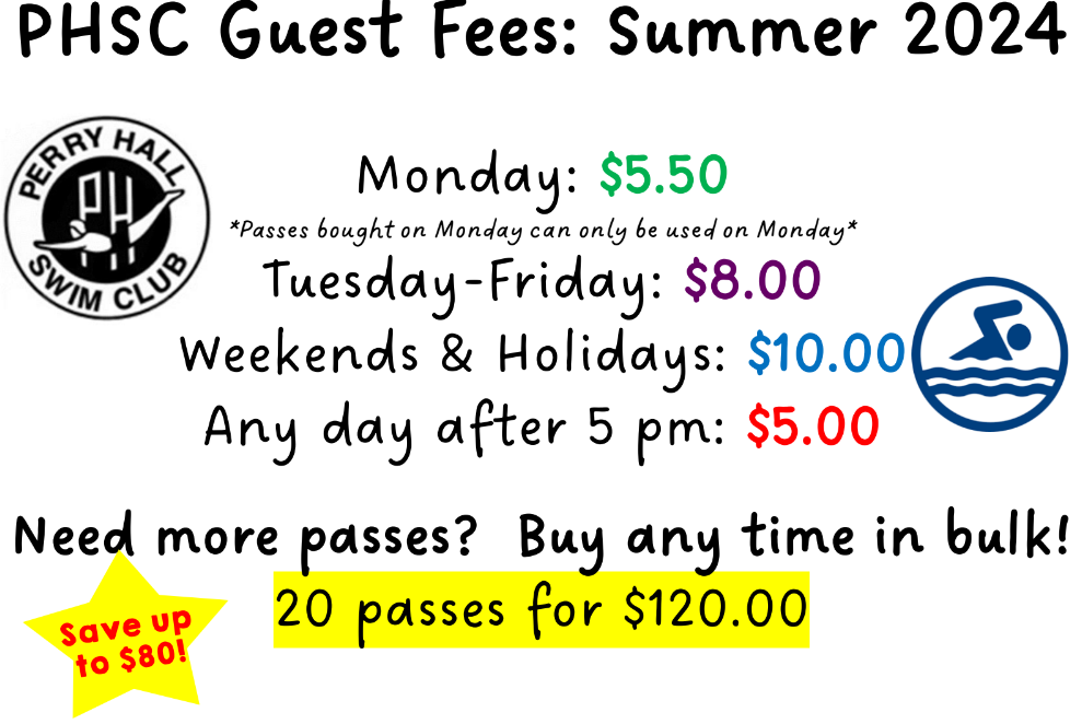 Hours and Calendar — Perry Hall Swim Club