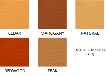 Mahogany Wood Color Chart