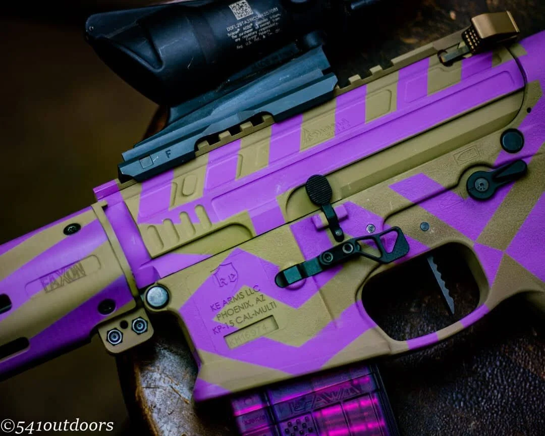 Purple Camo Ar 15