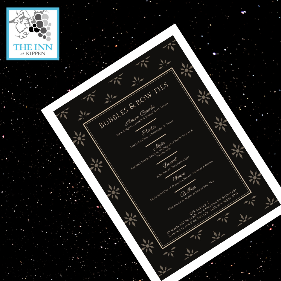 Bubbles & Bow Ties — The Inn at Kippen