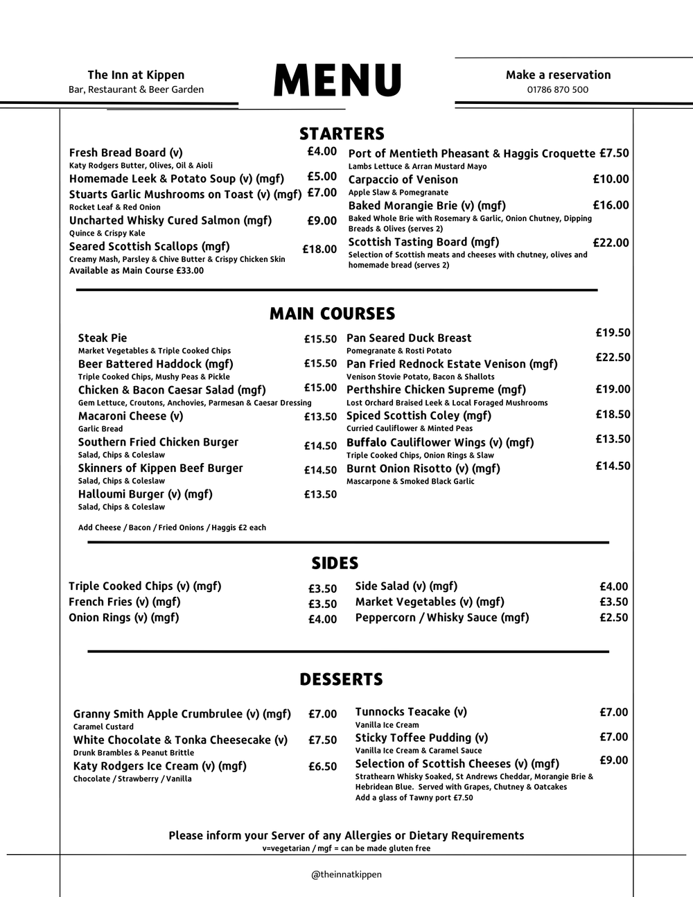 Eat — The Inn at Kippen