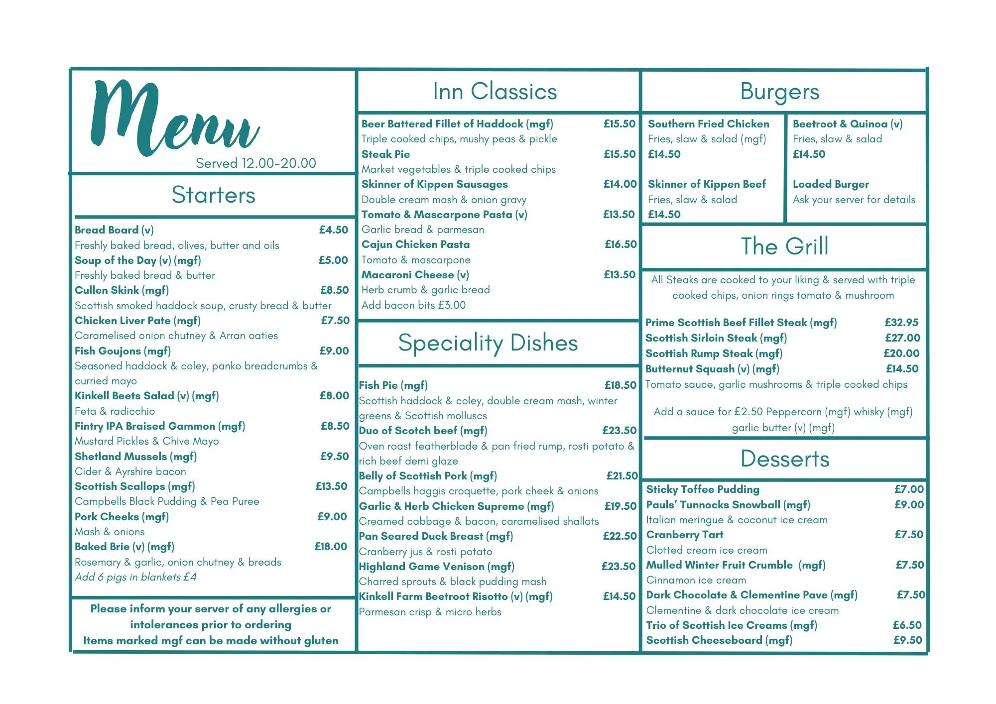 Eat — The Inn at Kippen