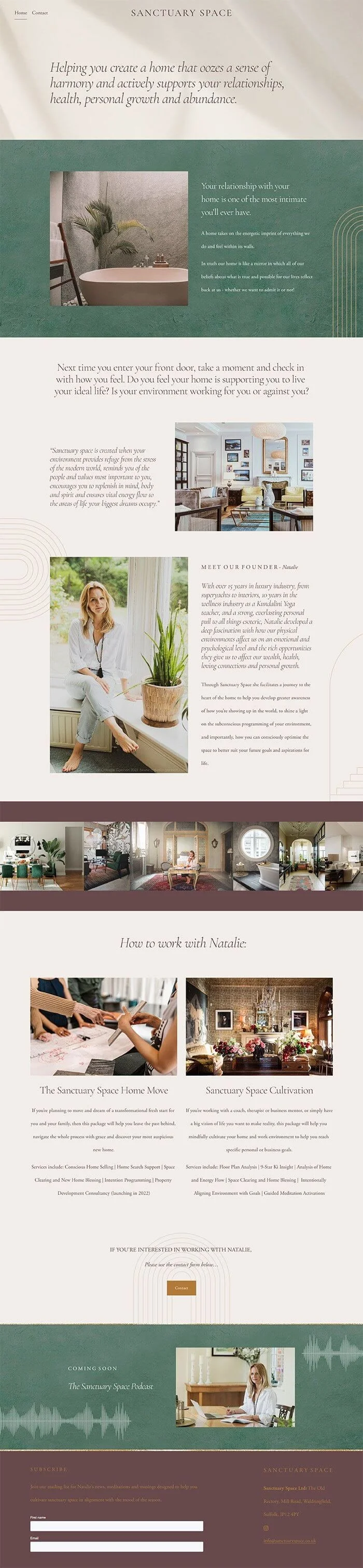 Sanctuary Space, Interior Design — Elizabeth Ellery | Squarespace Designer