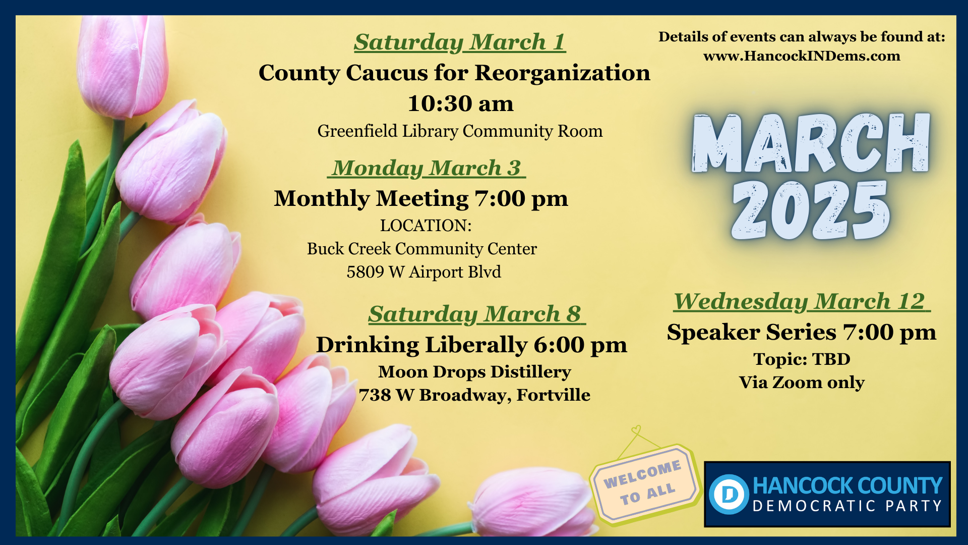 Calendar — Hancock County Indiana Democrats
