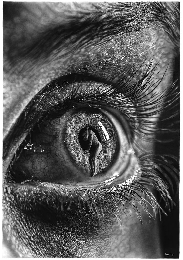 Artist Jono Dry discusses his hyperrealistic graphite drawing technique ...