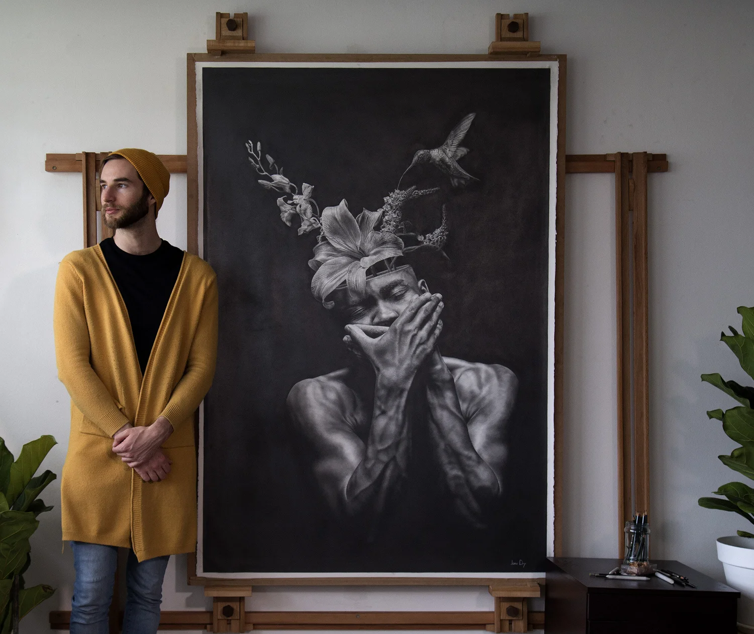 Artist Jono Dry discusses his hyperrealistic graphite drawing technique ...