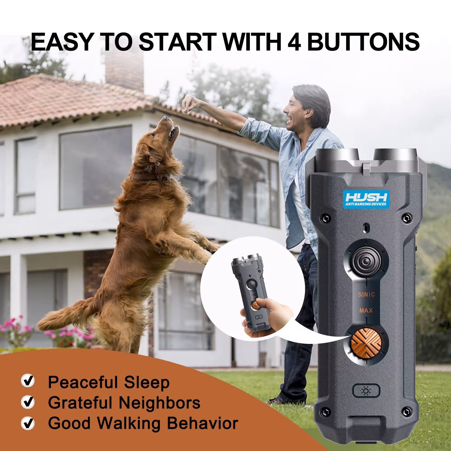 Reduce Dog Barking Humanely | DAZER & HUSH Anti-Bark Devices