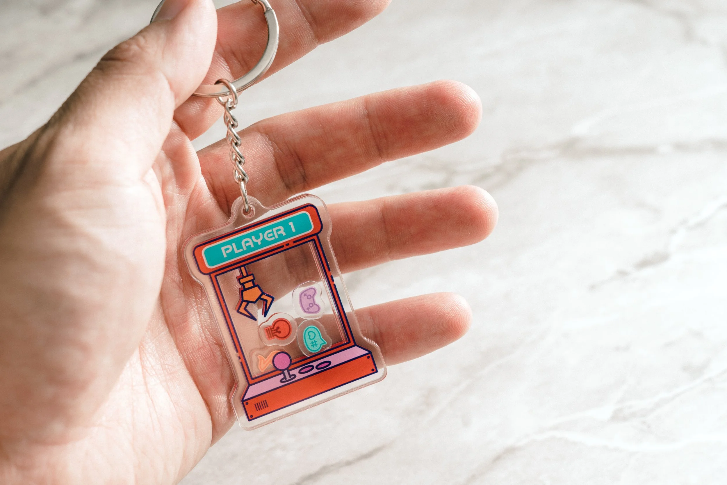 Claw Machine Shaker Keychain — RAY CHEN