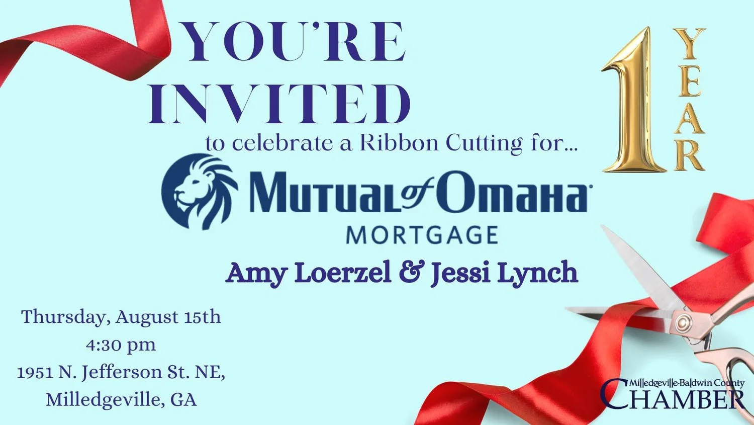 Amy Loerzel and Jessi Lynch with Mutual of Omaha Ribbon Cutting — Lake ...