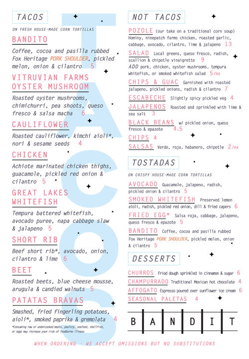 BANDIT TACOS | Tacos & Coffee Restaurant in Madison, WI