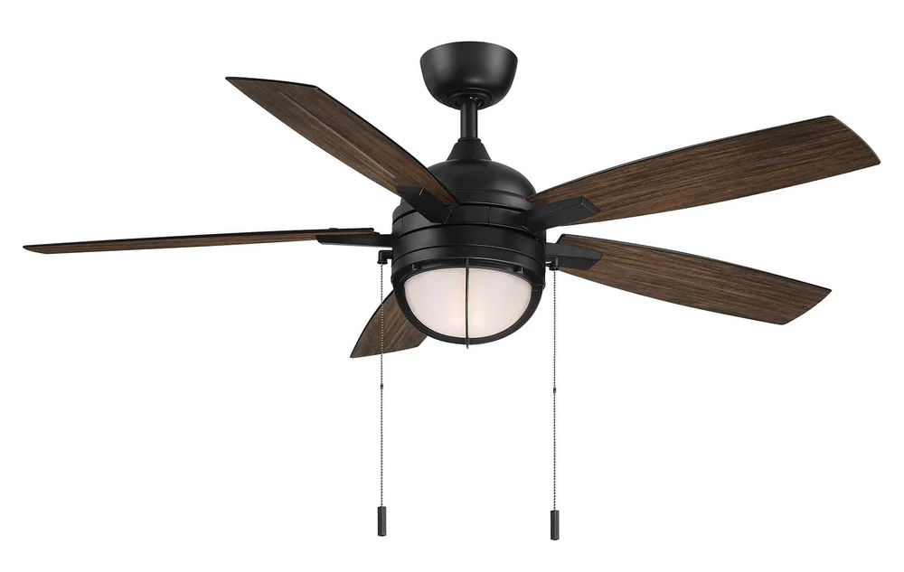 Seaport 52 In Indoor Outdoor Natural Iron Ceiling Fan With Light Kit ...