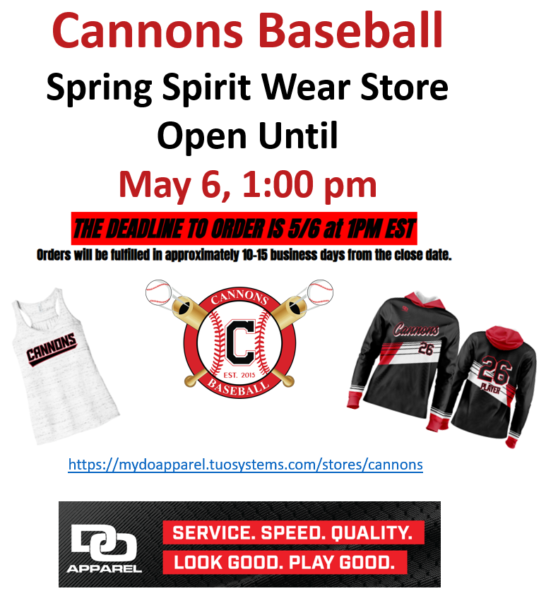 Store — Cannons Baseball