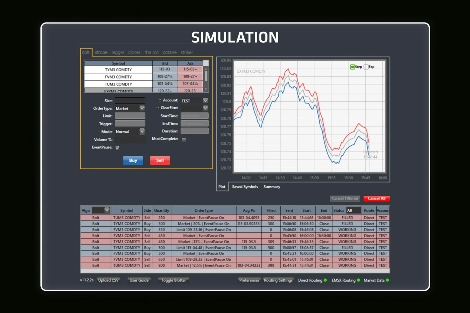 QB Algo Suite | Trading Applications | Order Entry Screens | Futures, Cash Treasury Options ...