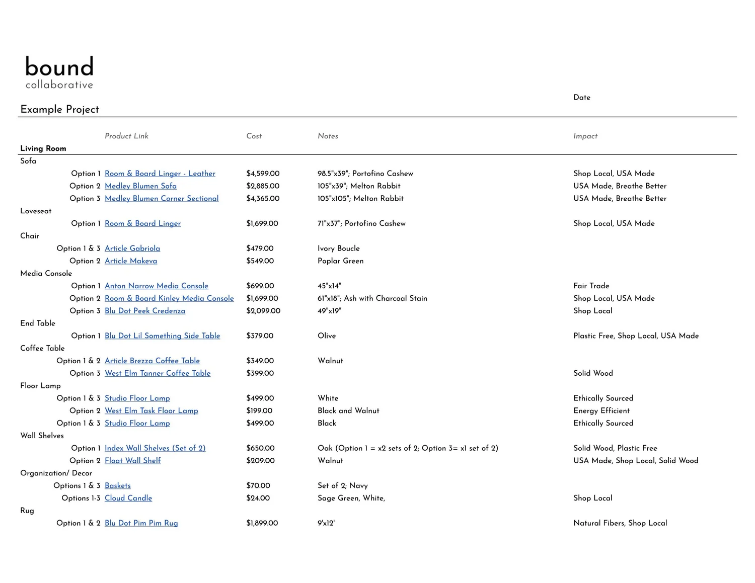 detail bound: artwork, furniture, and accessory packages — bound ...