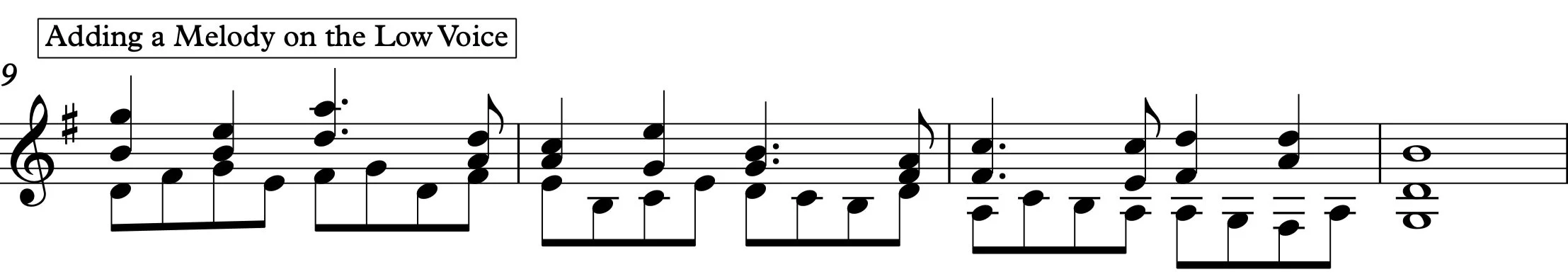 Connecting Harmonies with Melodic Lines — Classical Guitar Tones