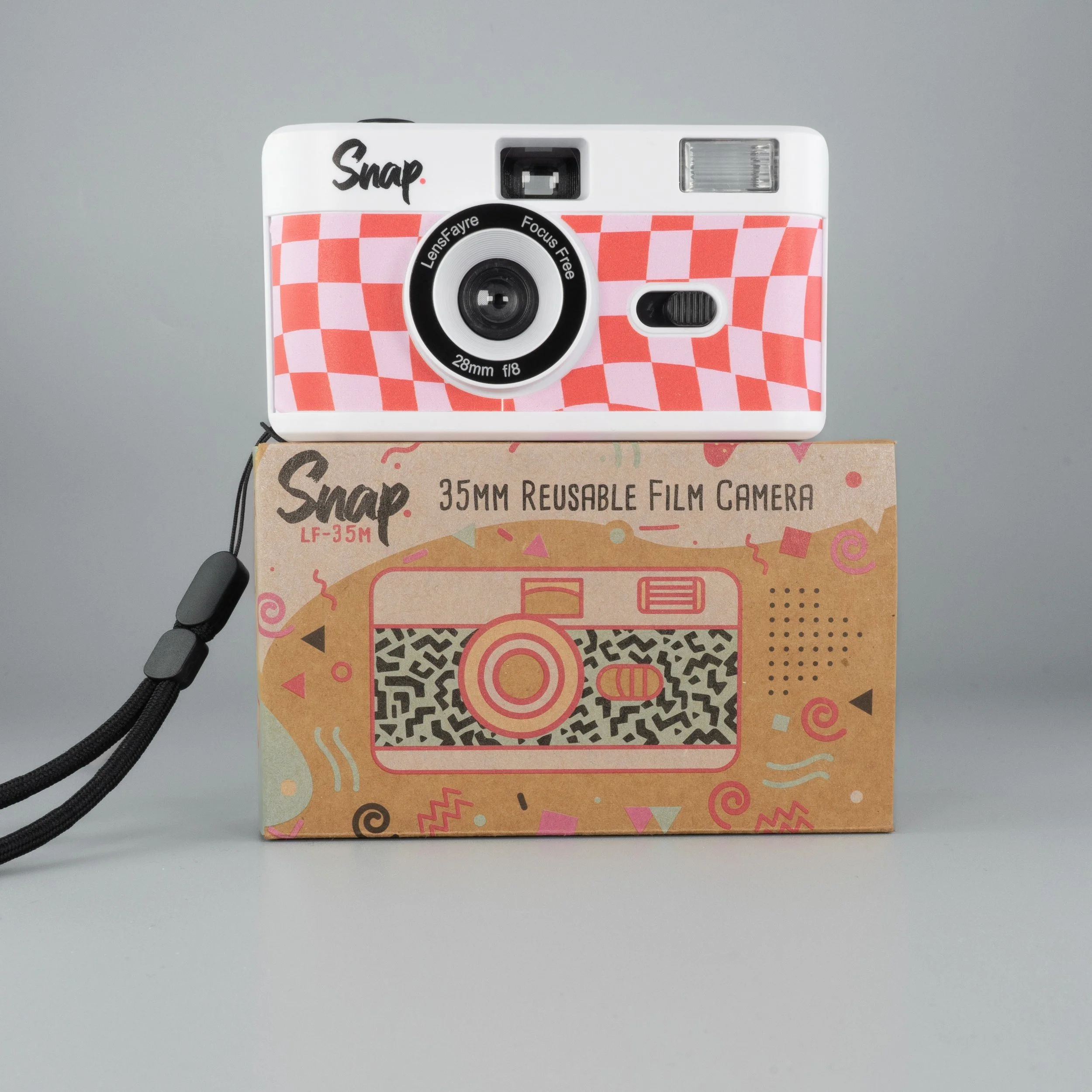 Snap LF-35M - Checkmate (Pink) — LensFayre