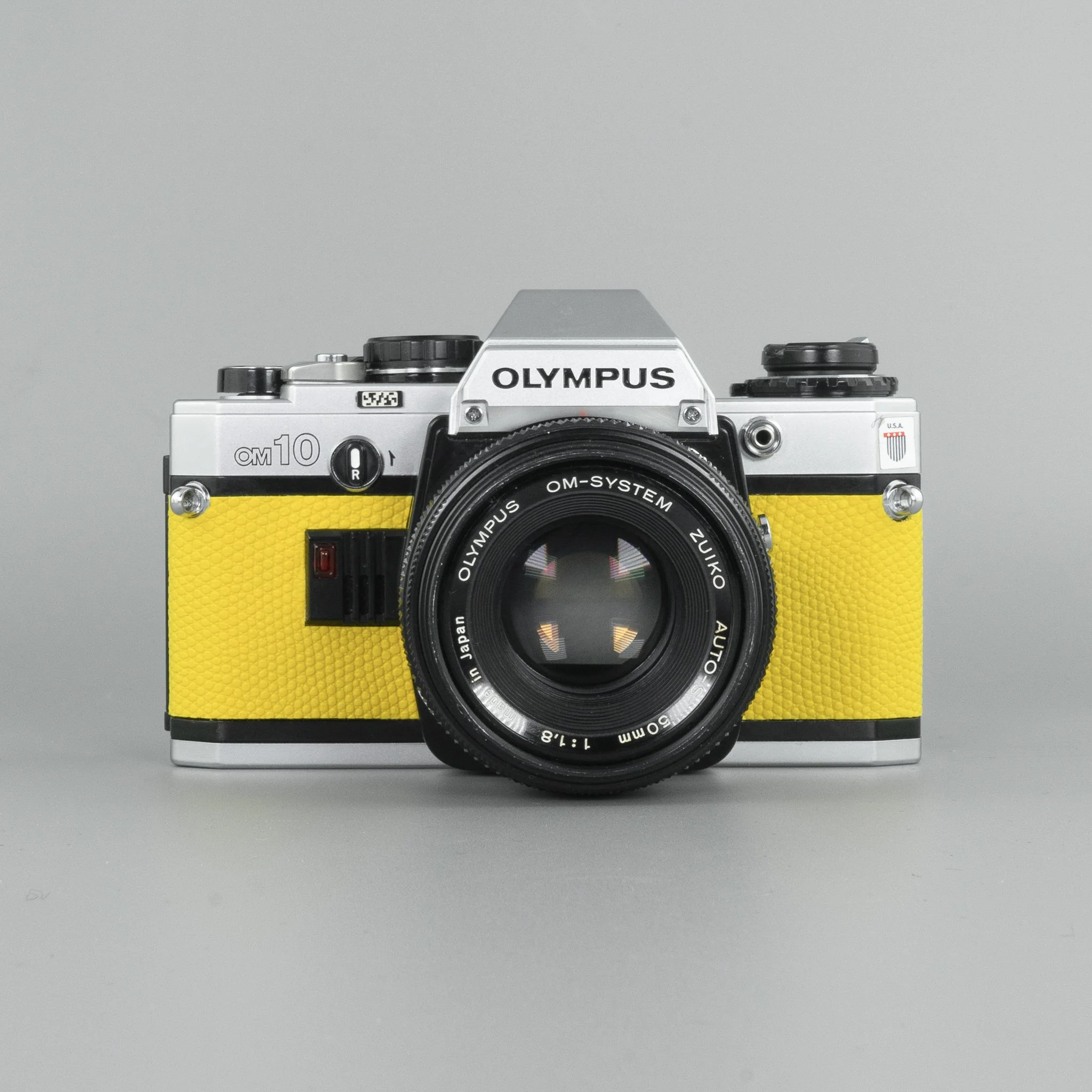 Olympus OM10 (Sunflower Yellow) - Refurbished 35mm SLR Film Camera ...