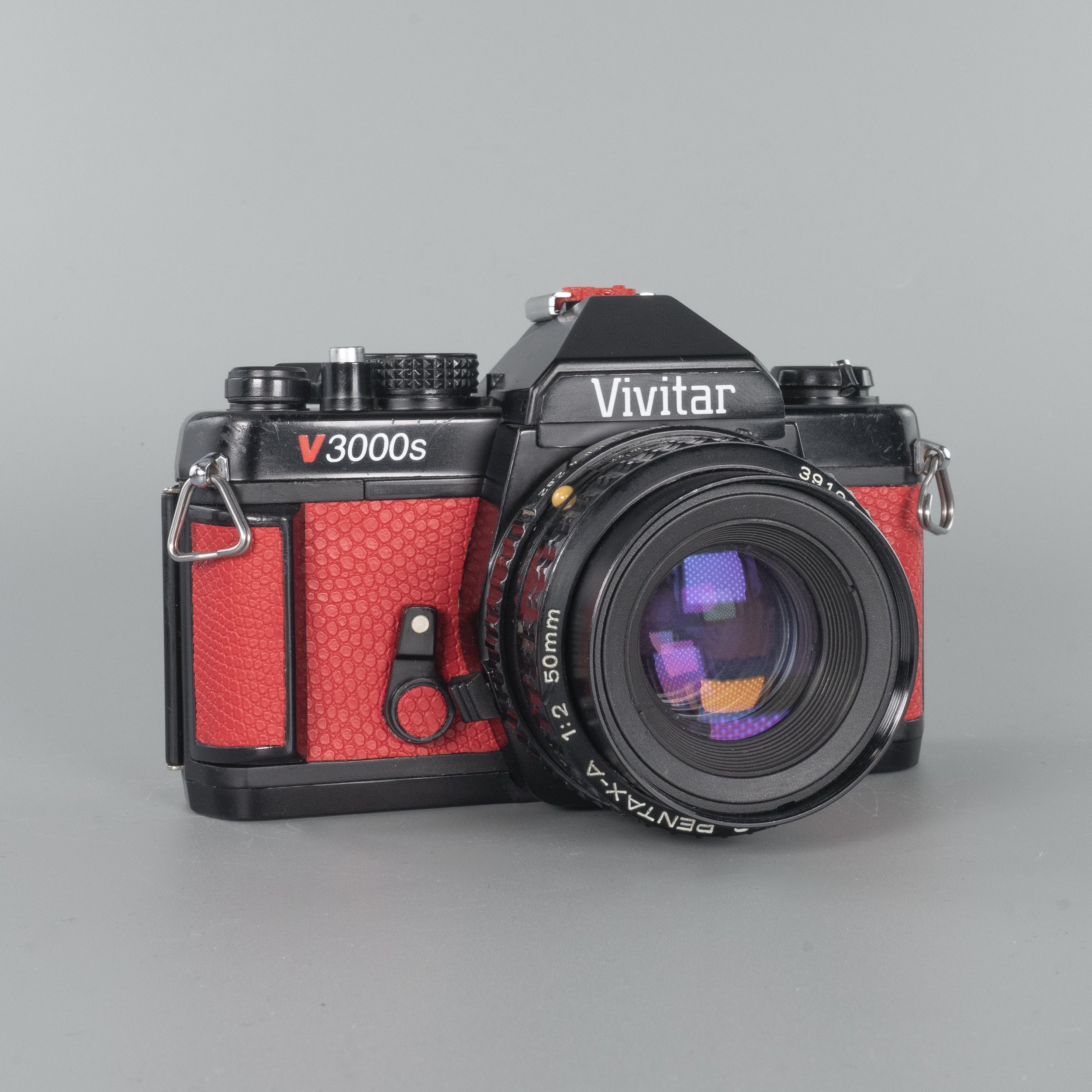 Vivitar V3000s 35 (Crimson) - Reurbished 35mm SLR Film Camera — LensFayre
