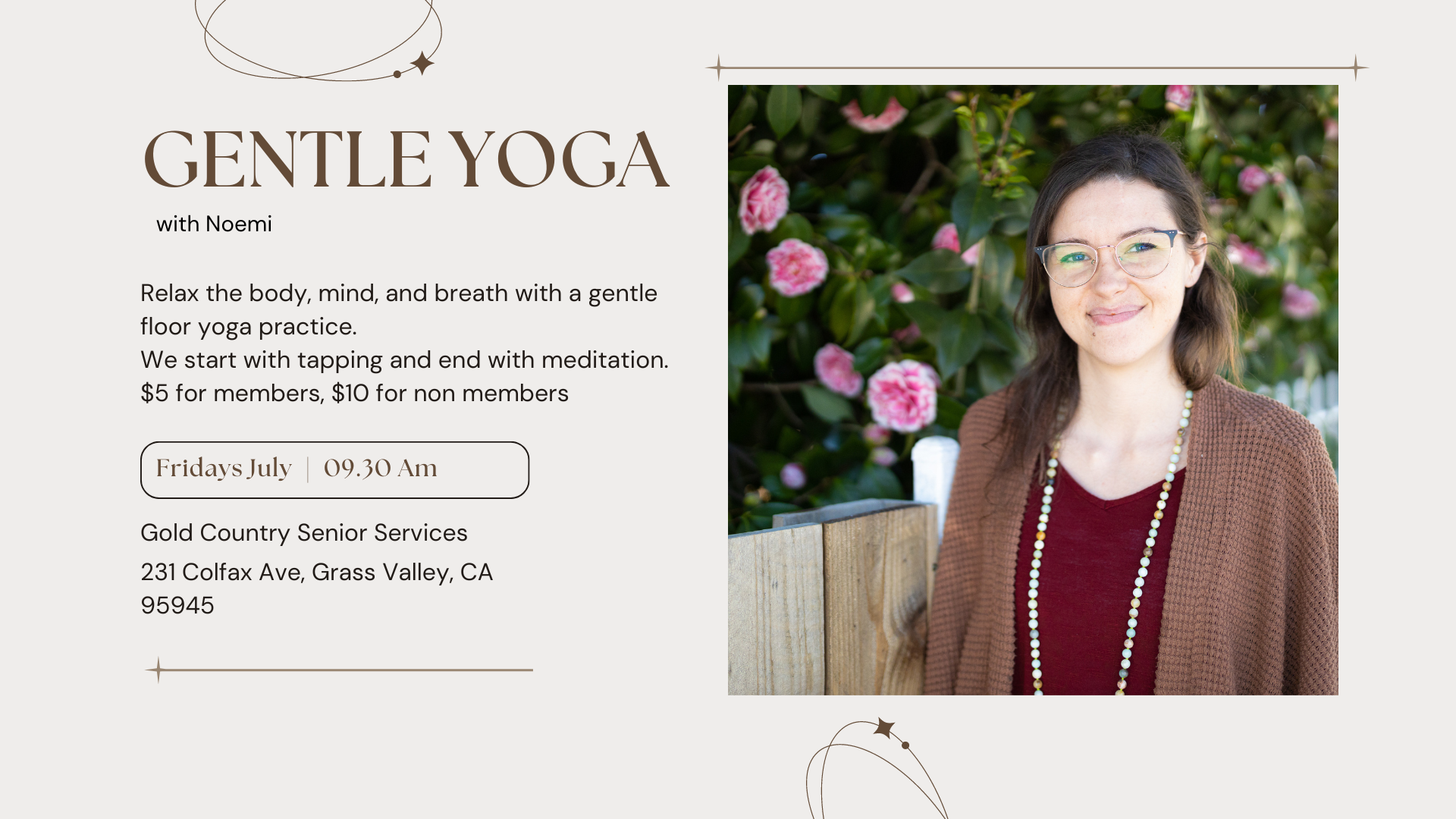 CLASSES — Noemi Sparks