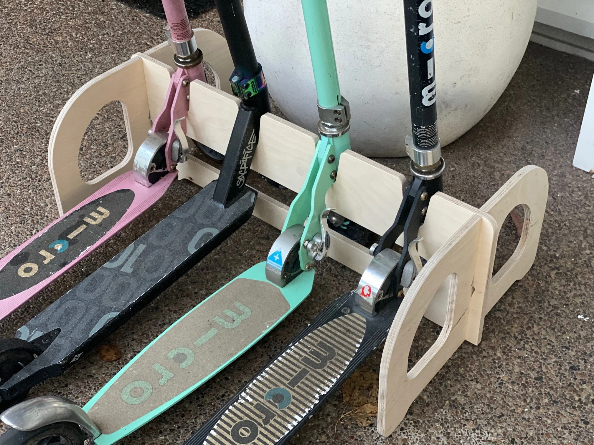 Wooden Scooter Rack | 100% Irish | Flying Elephant