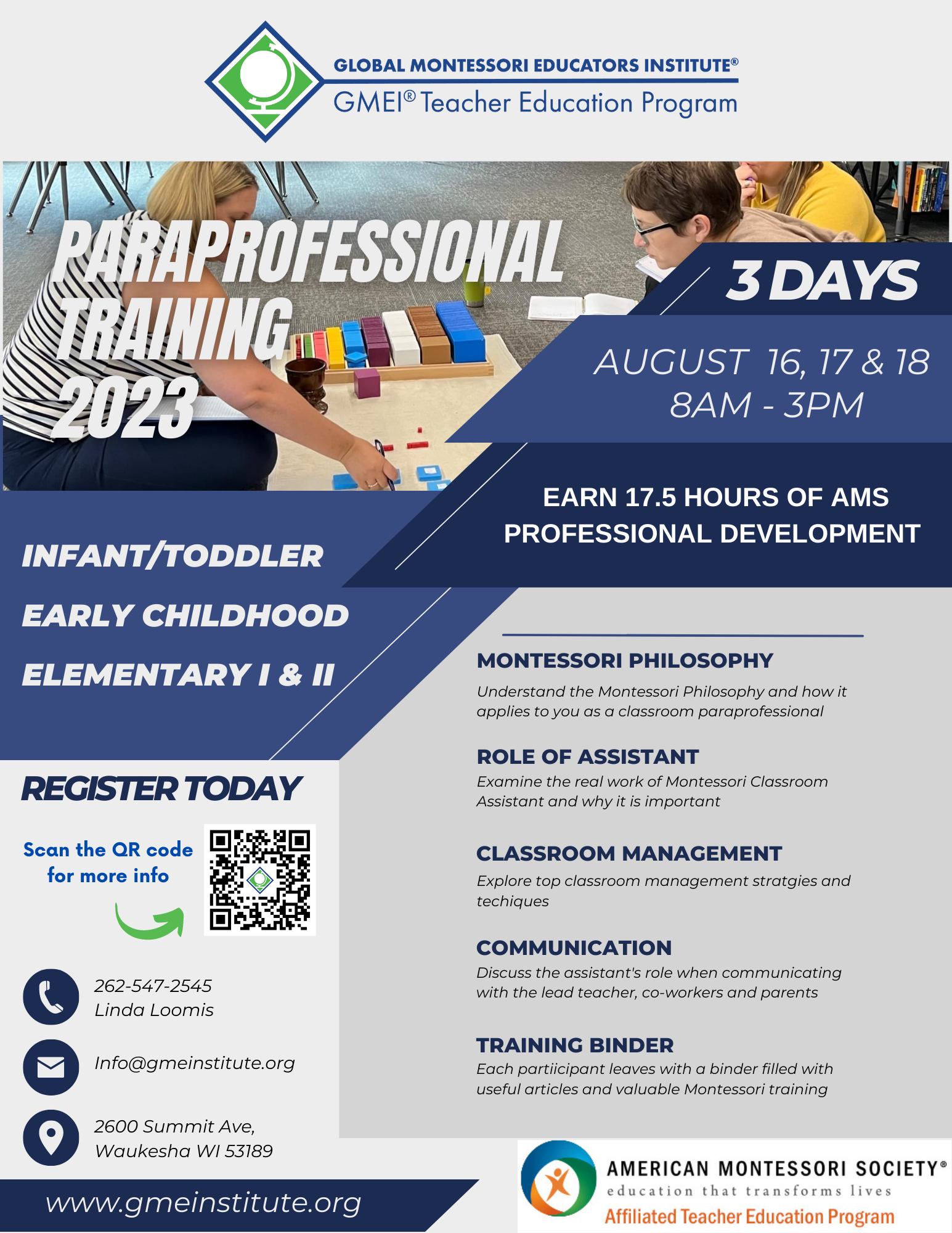 Global Montessori Educators Institute™ GMEI™ Teacher Education Program ...