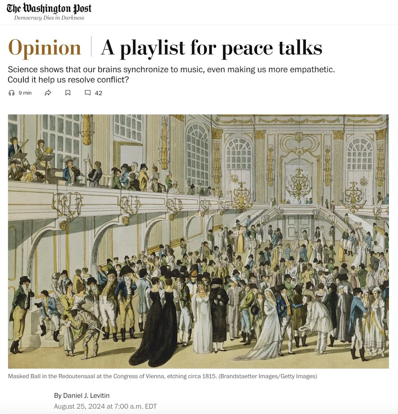 Daniel J. Levitin | Neuroscientist, Musician, Author