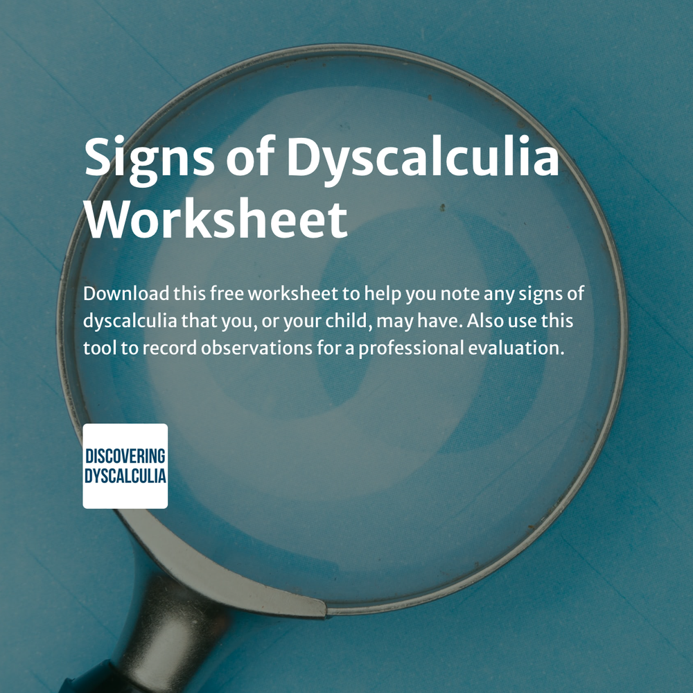 Free Resources for Dyscalculia and Math Learning Disability ...
