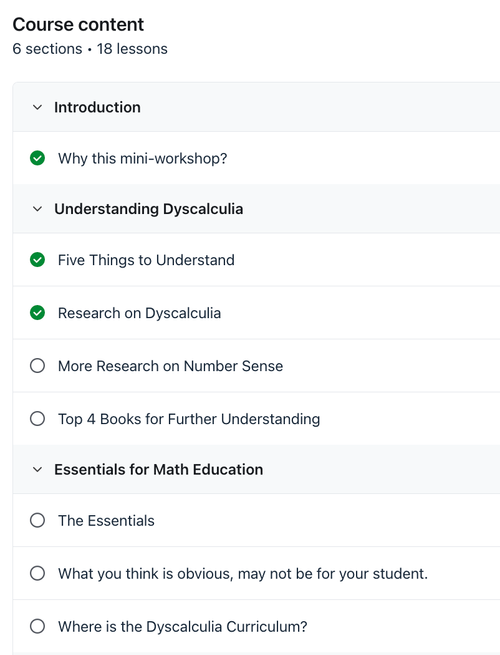 Dyscalculia Math Education — Discovering Dyscalculia