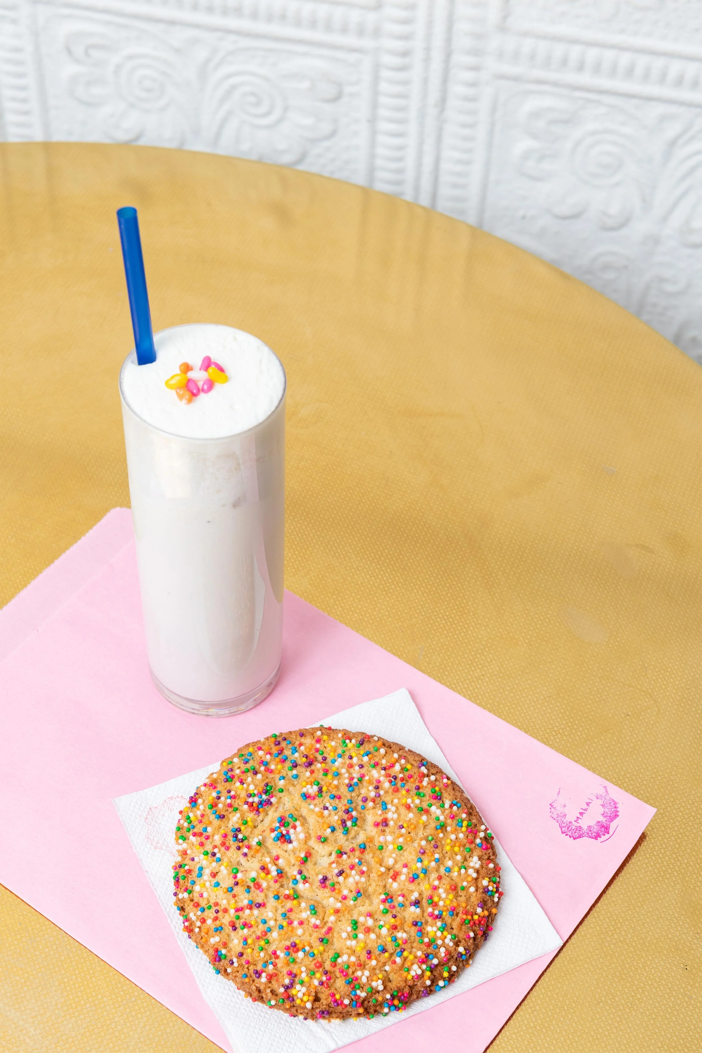 Lemon Cardamom Ginger Beer Soda Float & Almond Cookie — Malai