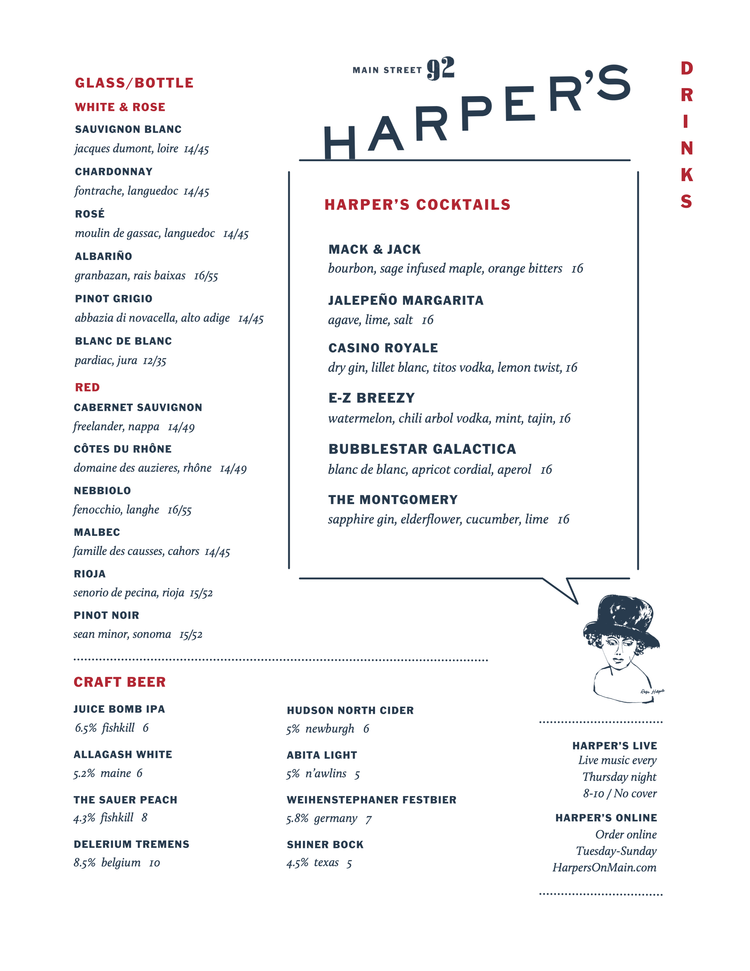 Harper’s Restaurant and Bar - 92 Main St, Dobbs Ferry, NY