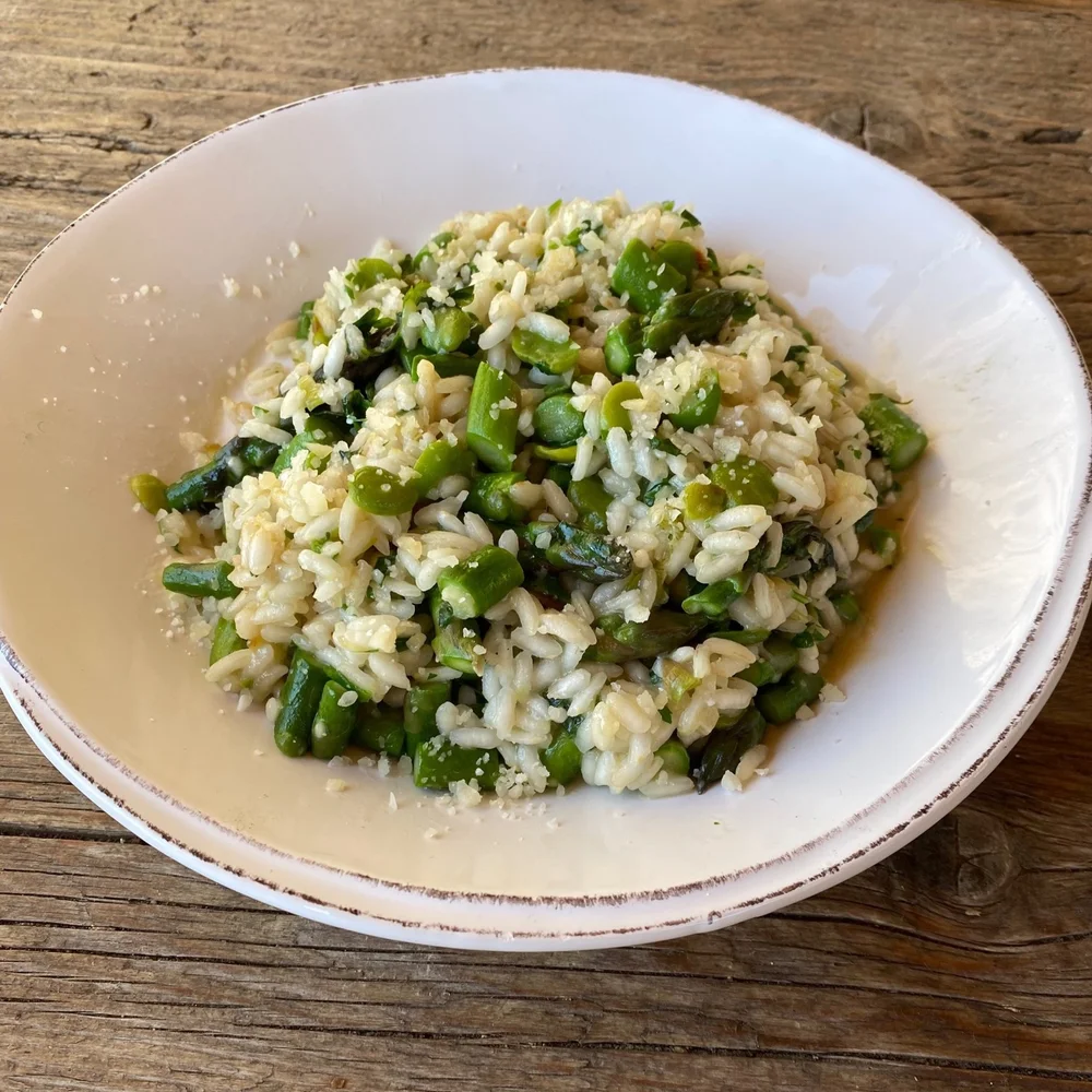 Fava Bean and Asparagus Risotto — Just Cook with Sally