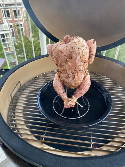 Chicken on a Stand, Roast Chicken on the grill — Just Cook with Sally
