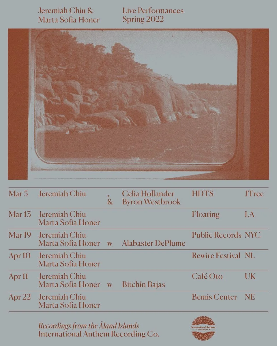 New Jeremiah Chiu & Marta Sofia Honer Single + Video // Shows Announced ...